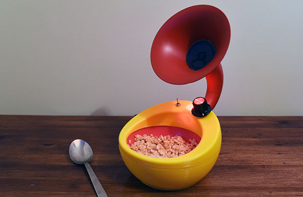 Snap Crack and Pop Amplifier Cereal Bowl | Dominic Wilcox